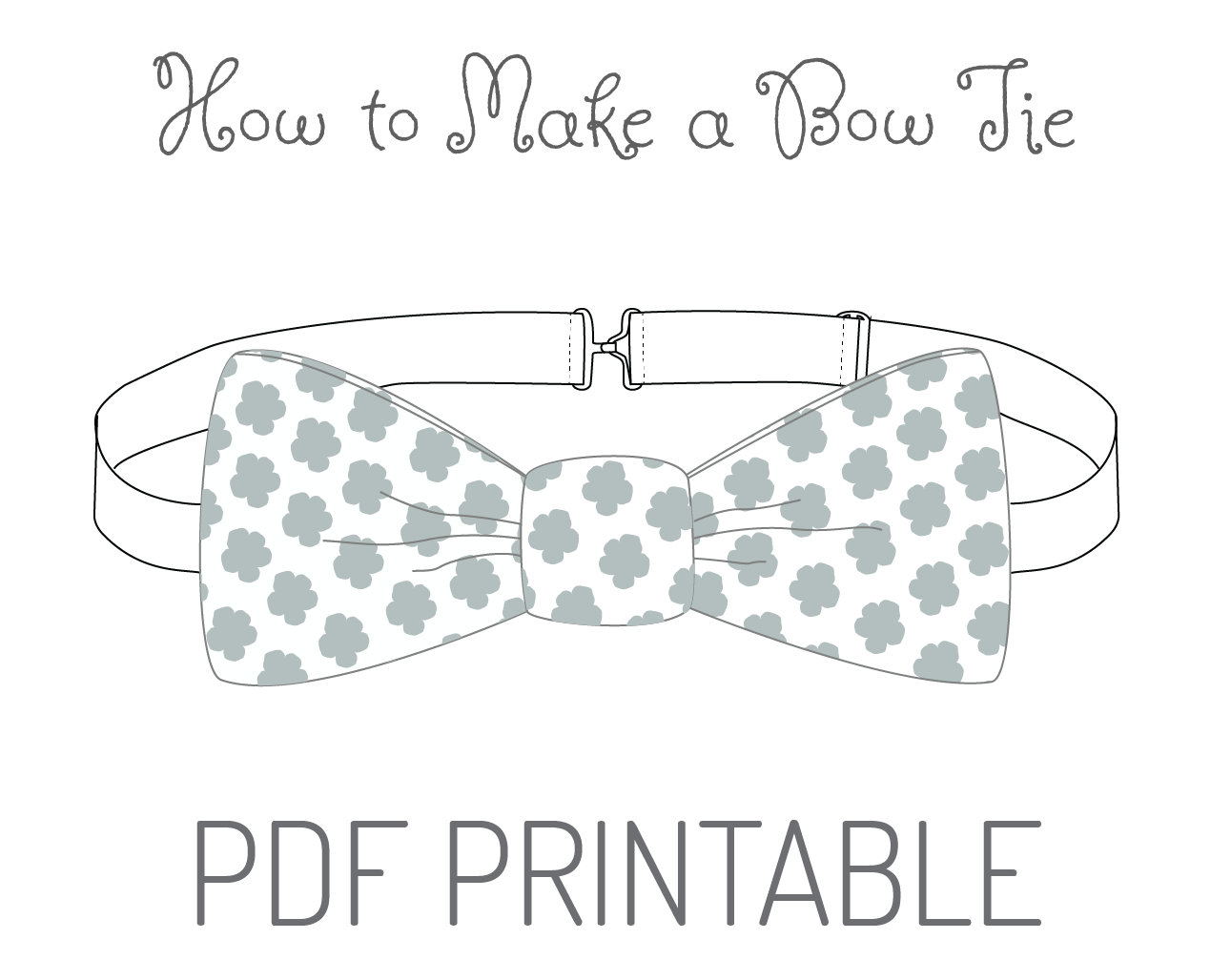 Bow Tie Sewing Pattern Bow Tie Sewing Instructions Etsy 