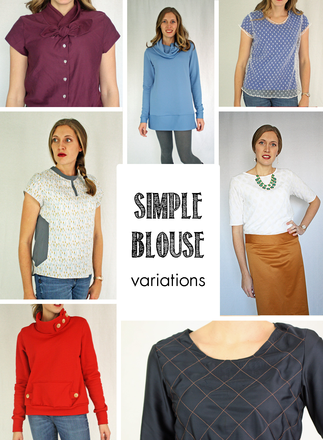 Blouse Sewing Pattern Free The Simple Blouse The Sewing Rabbit ...