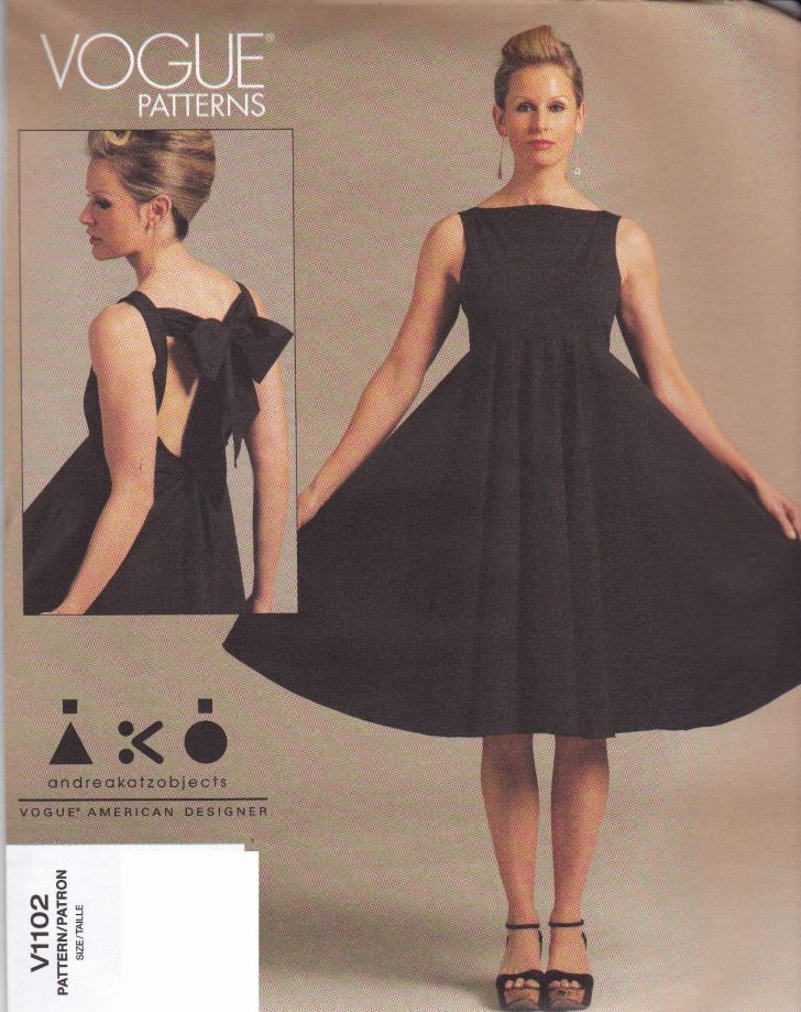 Designer Sewing Patterns Vogue American Designer Sewing Pattern Dress ...
