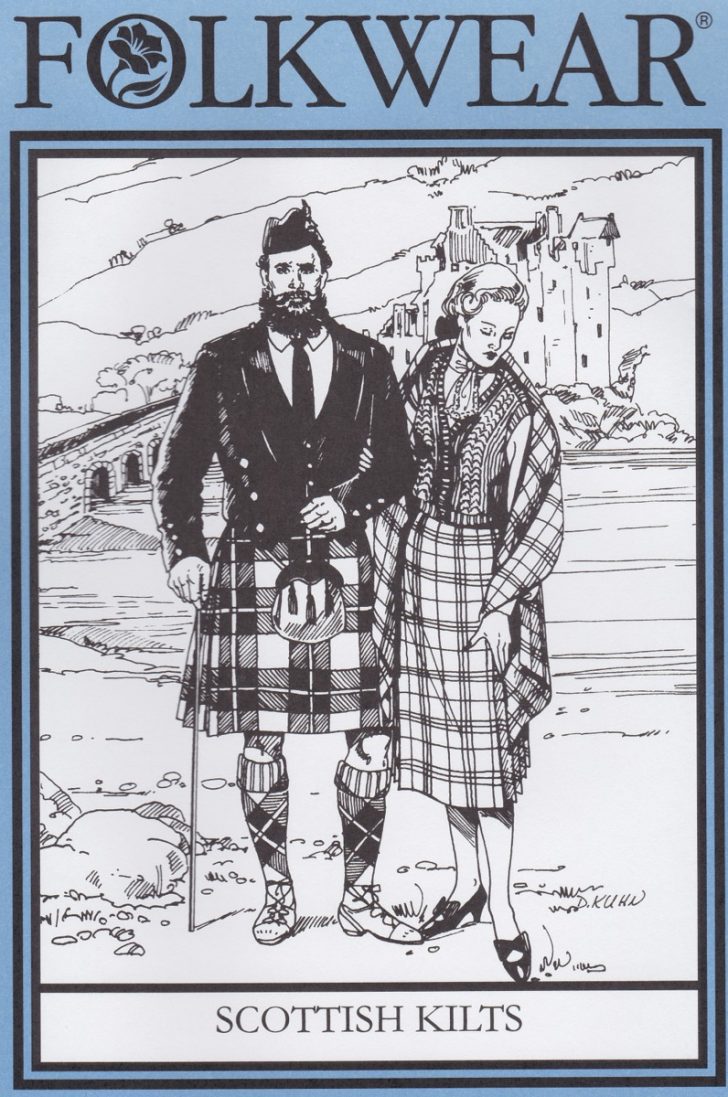 Kilt Sewing Pattern Old Time Patterns Folkwear 152 Scottish Kilt Prince ...