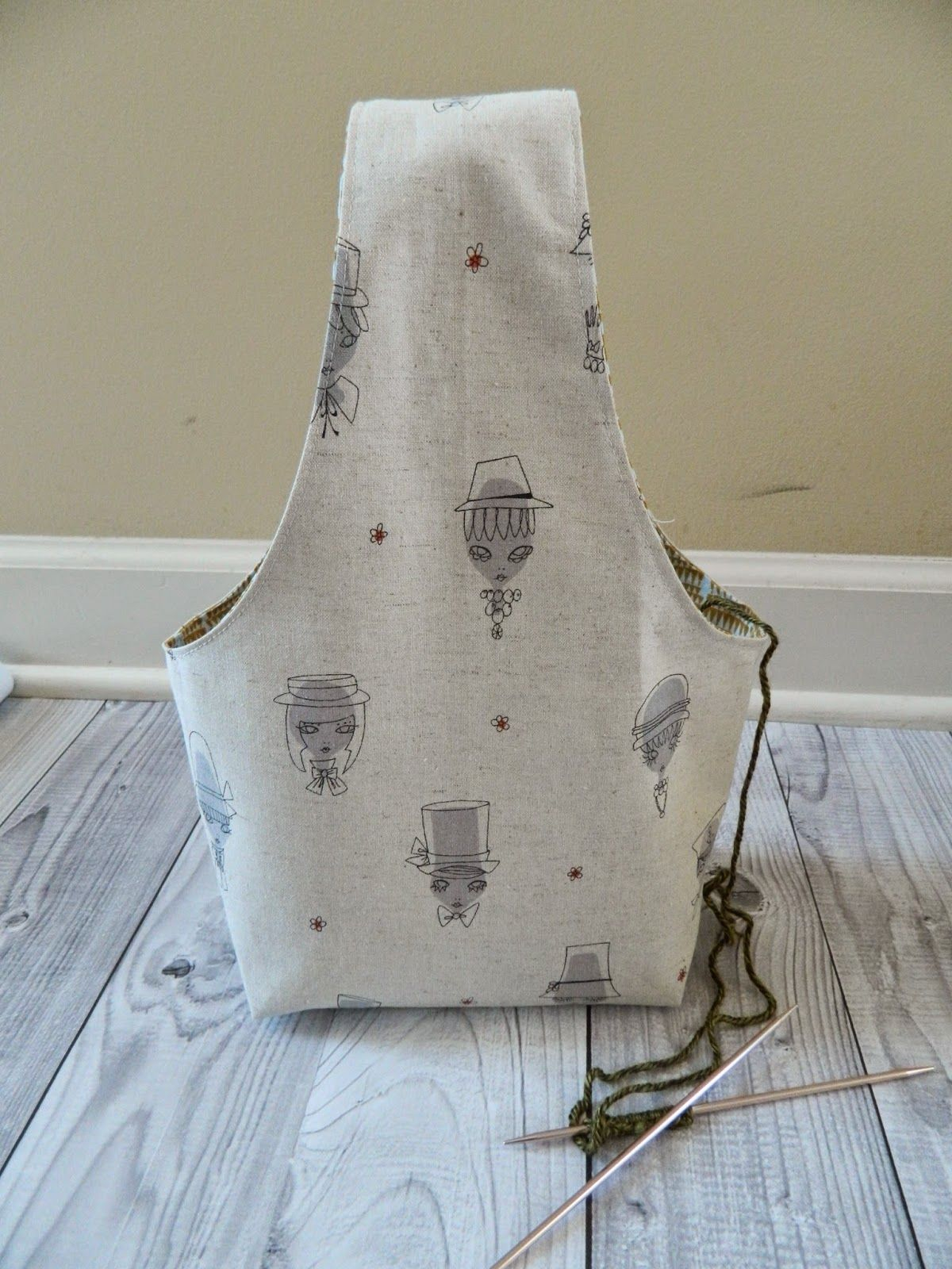 Knitting Bag Sewing Pattern Projects On The Go Knitting Bag Sotak ...