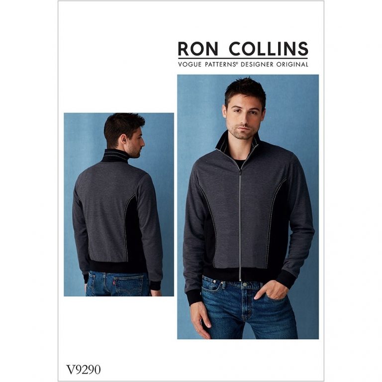 Mens Jacket Sewing Pattern Mens Bomber Style Jacket Vogue Sewing ...