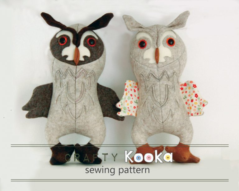 Owl Sewing Pattern Owl Stuffed Animal Pattern Pdf Sewing Pattern Owl ...