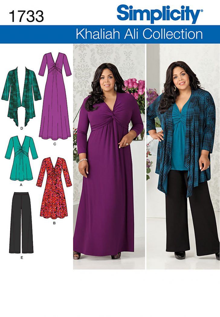 Sewing Patterns Plus Size Plus Size Dress Patterns Womens Style ...