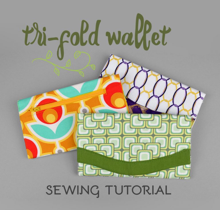 Sewing Wallet Pattern Free Sewing Tutorial Tri Fold Wallet Sewdesune On ...