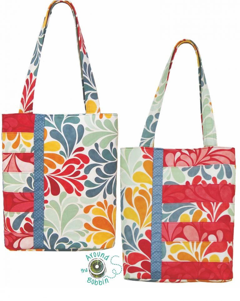 Tote Bag Sewing Pattern Book Club Bag And Sassy Tote Bag Patterns Converted To Pdf Around ...